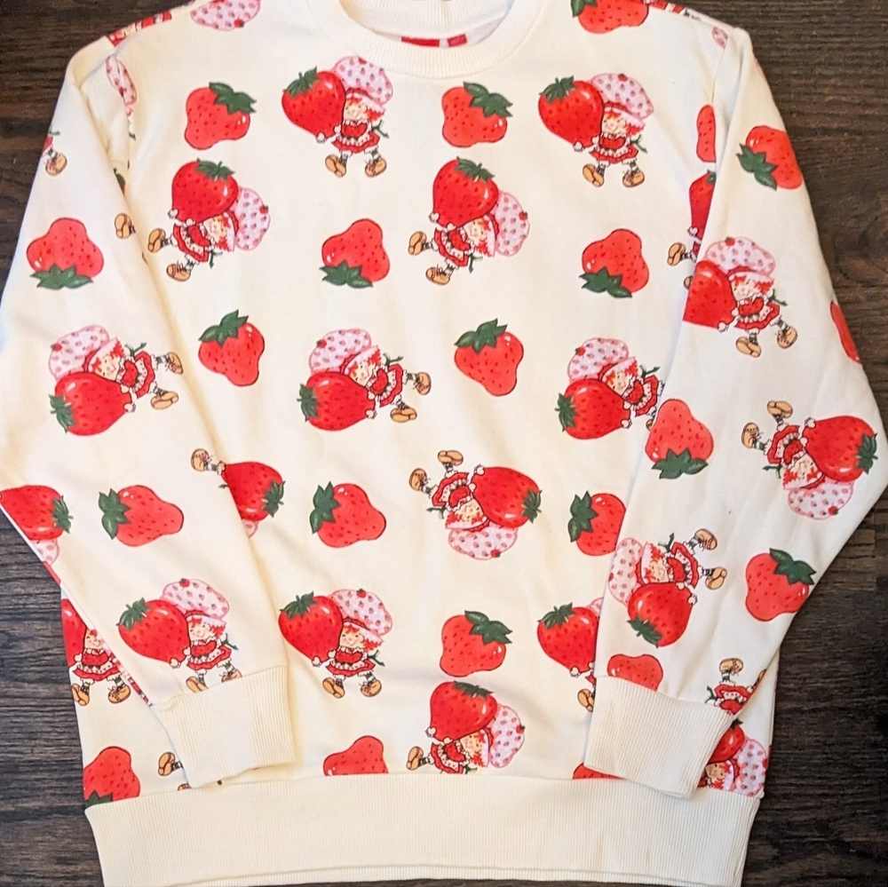 Rare Xl Strawberry Shortcake Allover Print Crewneck S… - Gem